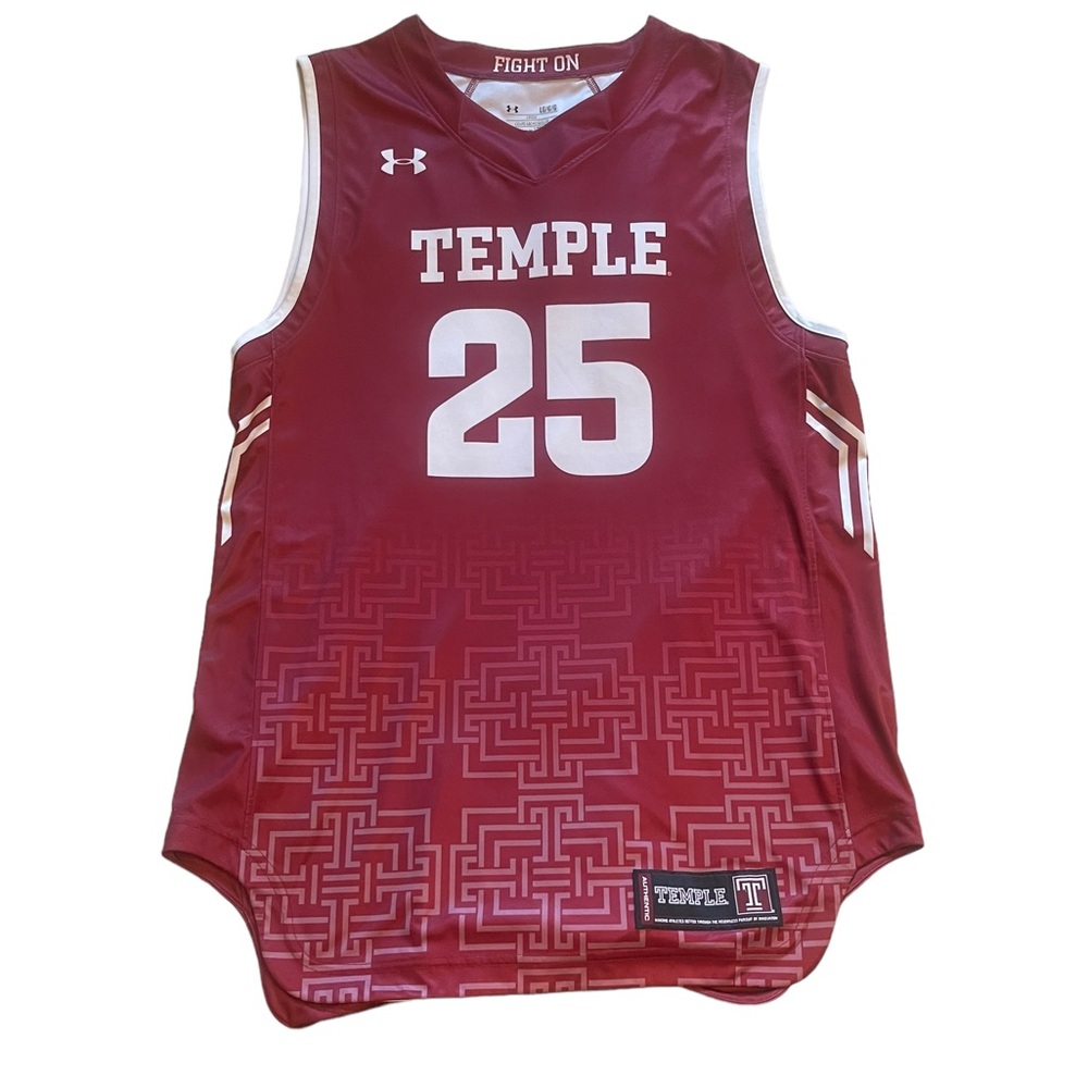Underarmour Temple University Jersey Size Medium - Gem